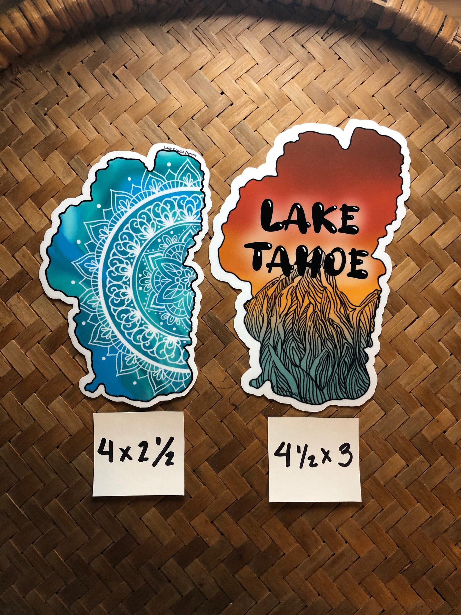 Lake Tahoe Sticker Tahoe Beach Sticker Glossy Vinyl Die Cut - Etsy