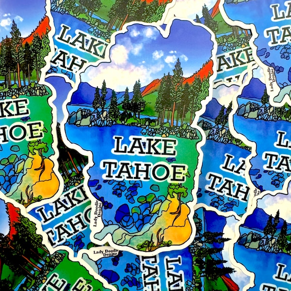 Lake Tahoe Sticker - Etsy
