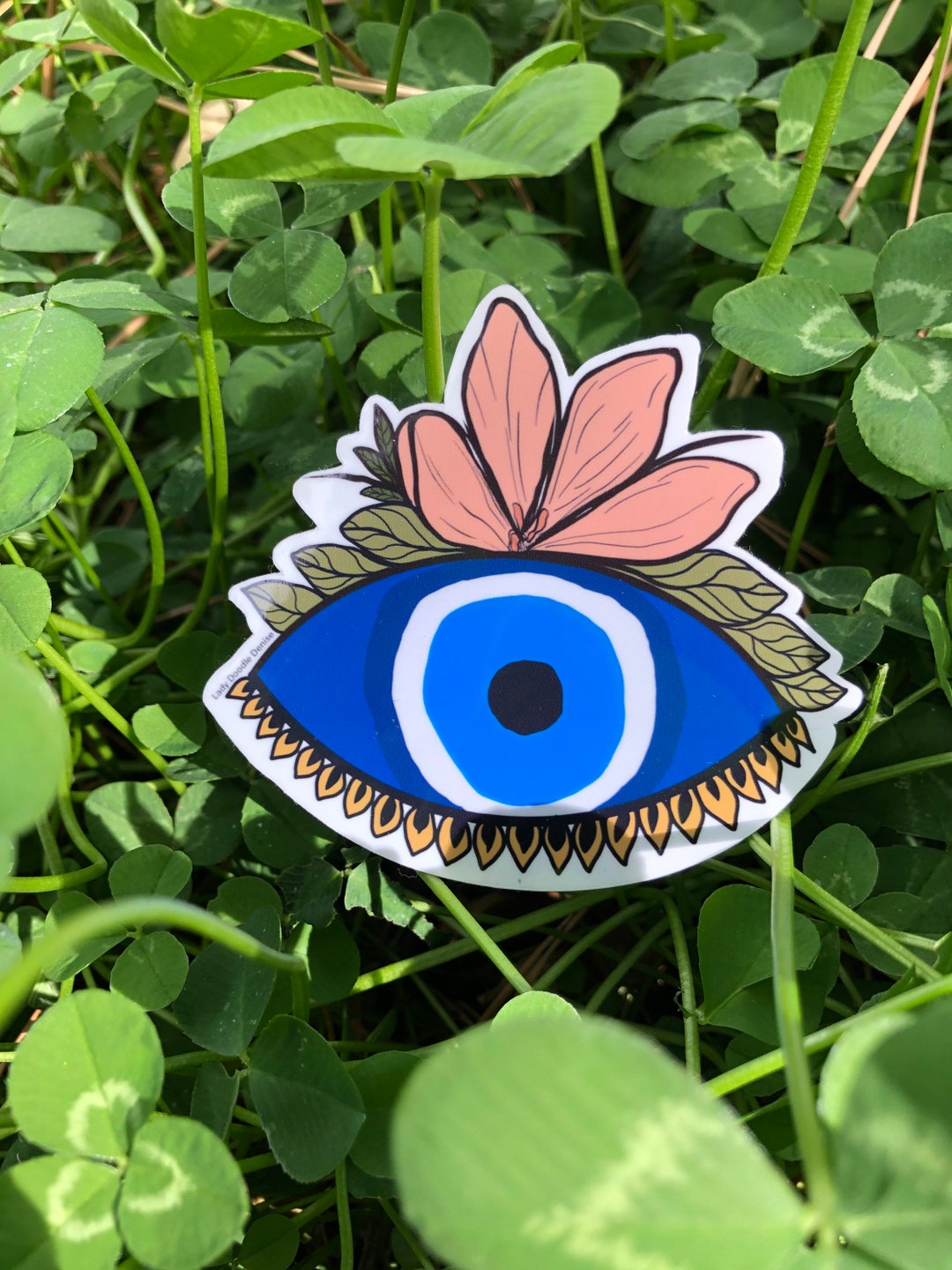 The Evil Eye Sticker, Karma and Fate Protection Sticker, Amulets Stickr ...