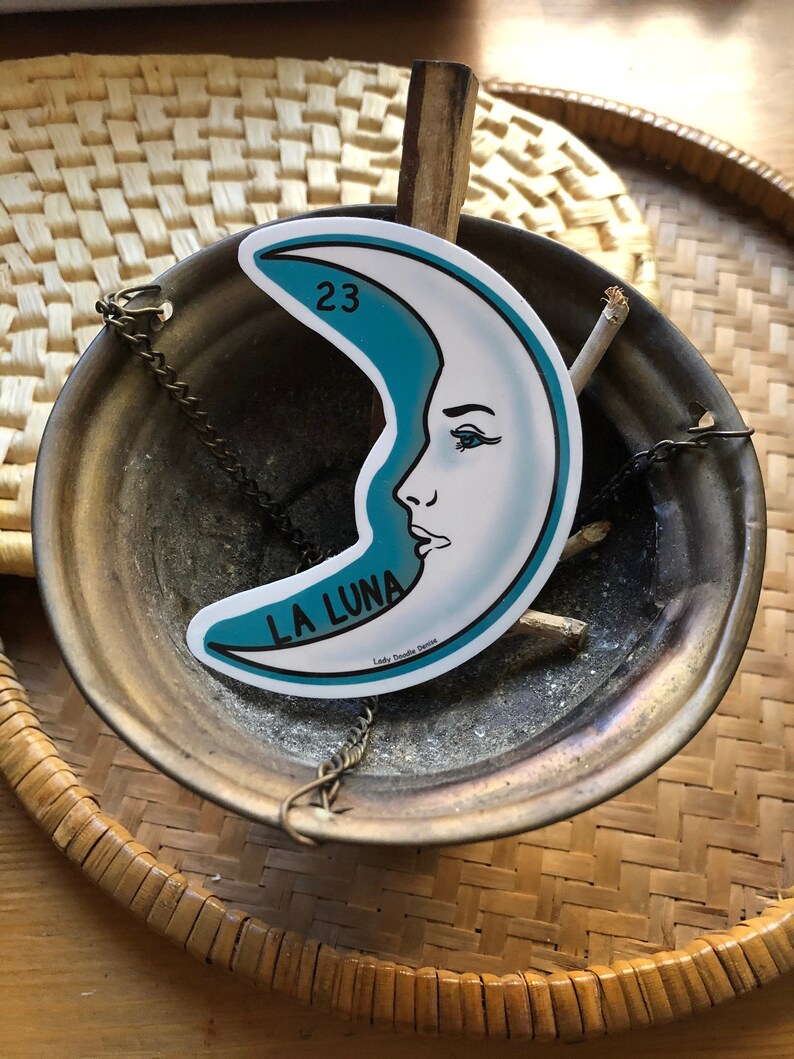 La Luna Sticker Moon Sticker La Loteria Sticker Mexican - Etsy