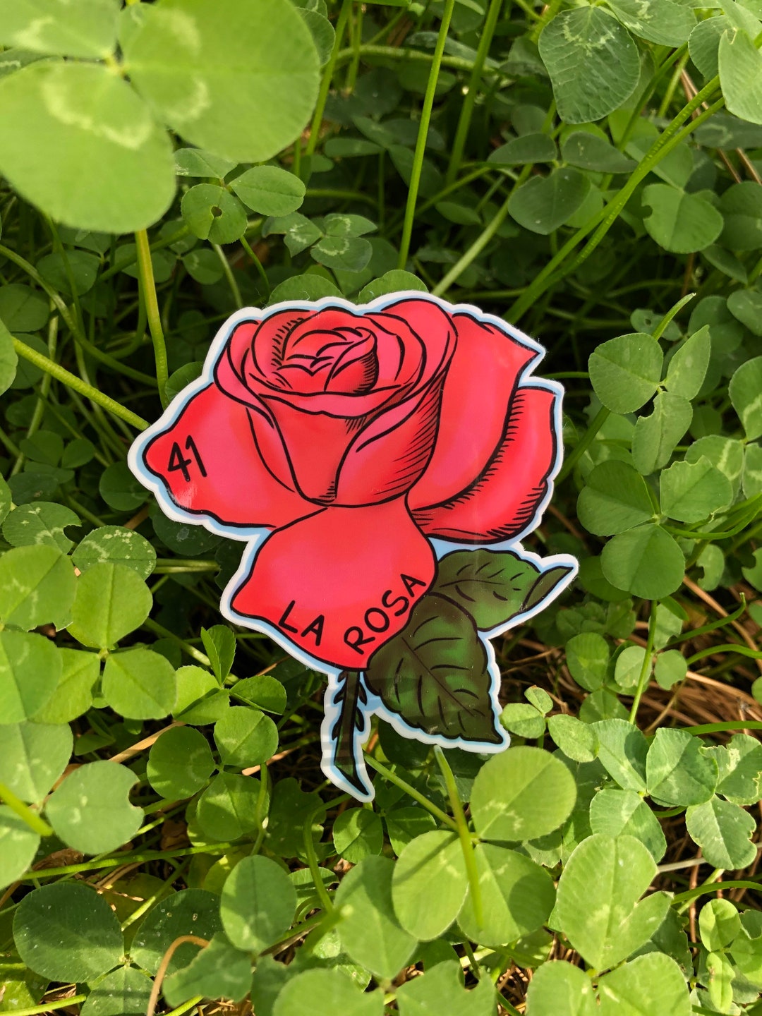 La Rosa Sticker, La Loteria Sticker, Mexican Style Sticker, Rose ...