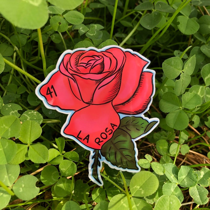 La Rosa Loteria Card - Etsy