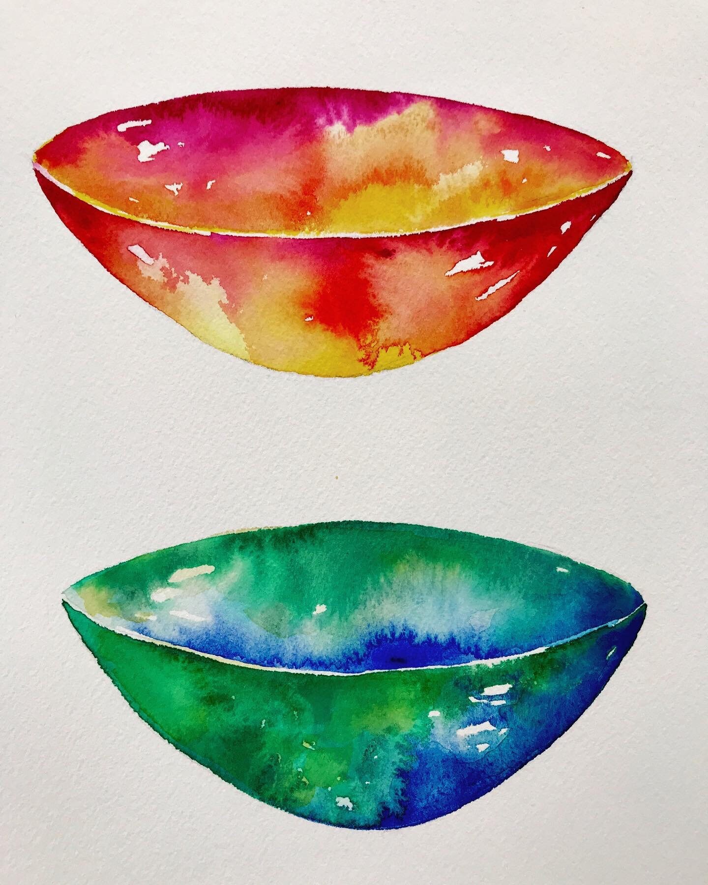 Color Vessels. Original Watercolor - Etsy