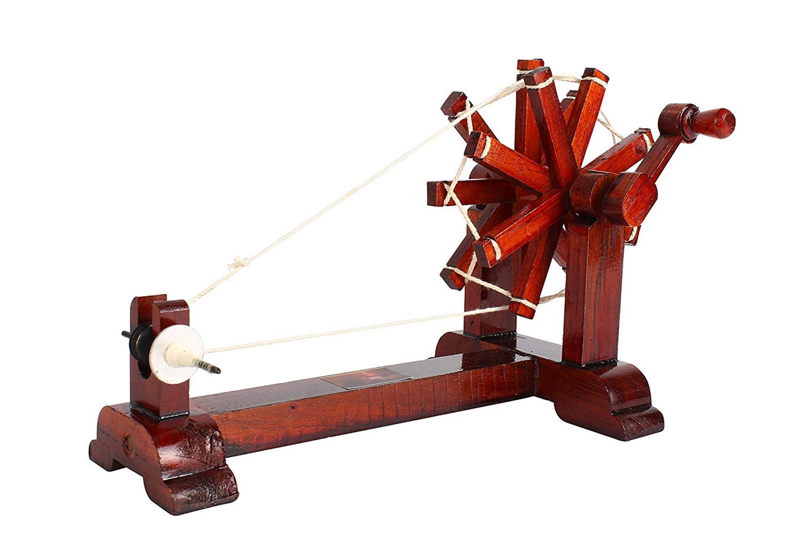Handmade Wooden Charkha/spin Wheel Showpiece, Antique Charka for Home ...