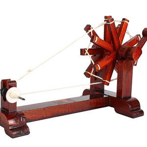 Handmade Wooden Charkha/spin Wheel Showpiece, Antique Charka for Home ...