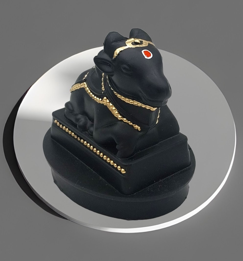 Handmade Nandi Idol, Shivling Idol Matt Finish Shiva's Cow Statue and ...