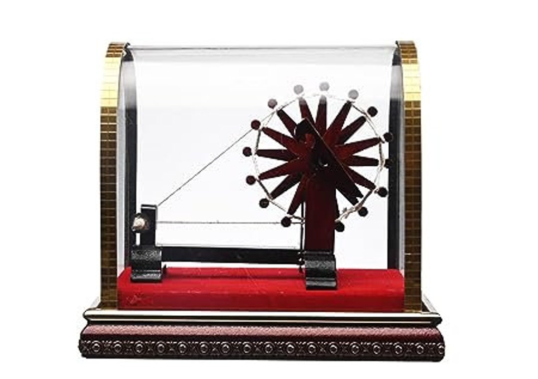 Handcrafted Gandhiji's Mini Wooden Charkha in Dome/spin Wheel Showpiece ...