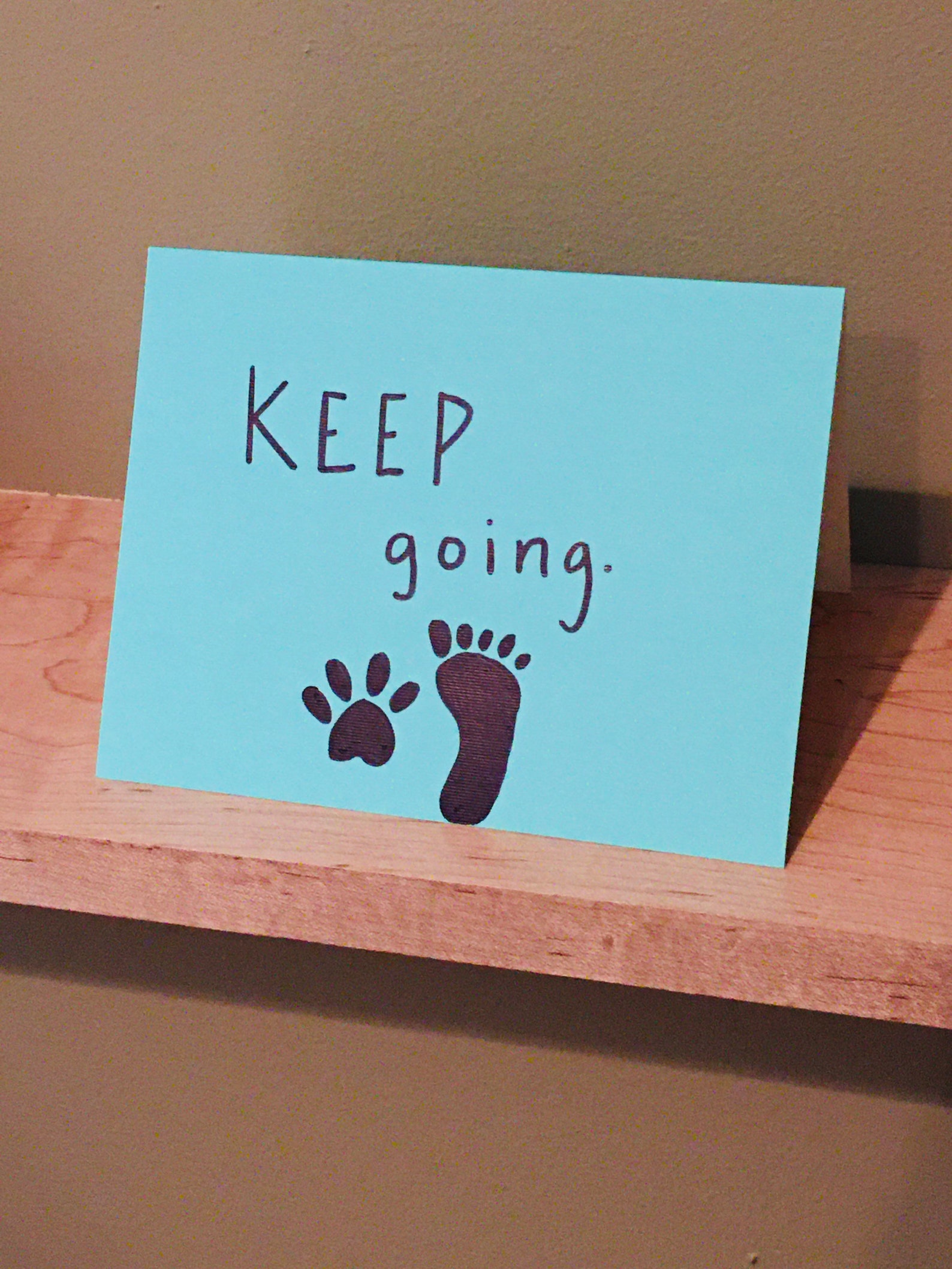 Keep going Card | Etsy
