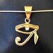 Eye of Horus Necklace Gold, Gold Eye of Horus Pendant, Horus Eye Chain ...