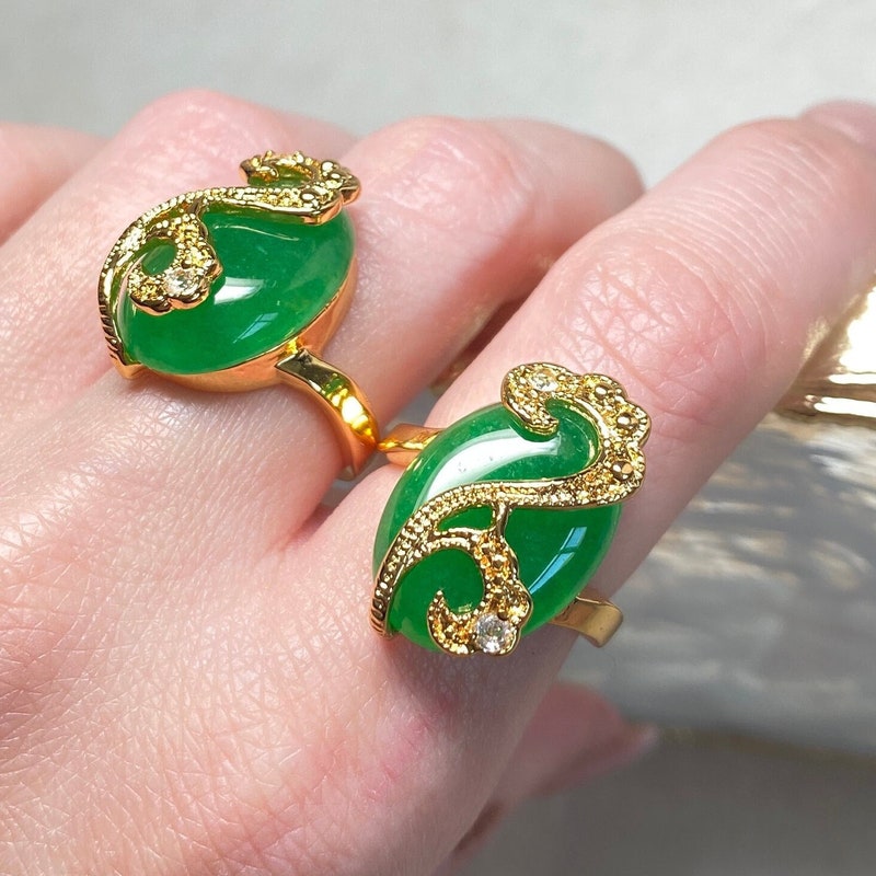 Jade Rings for Women - Etsy