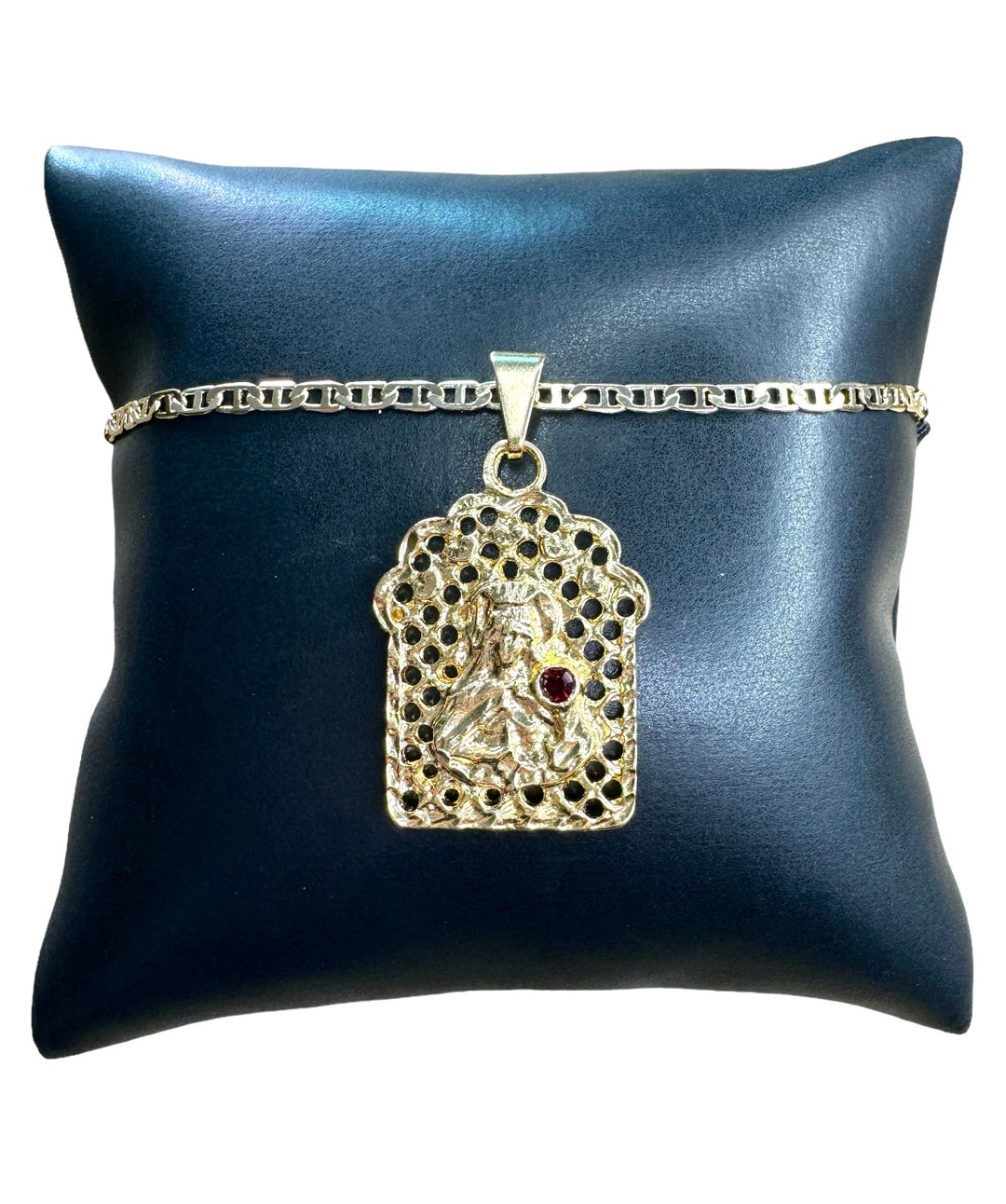 Saint Barbara Pendant, Gold Filled Saint Barbara Necklace, Saint ...