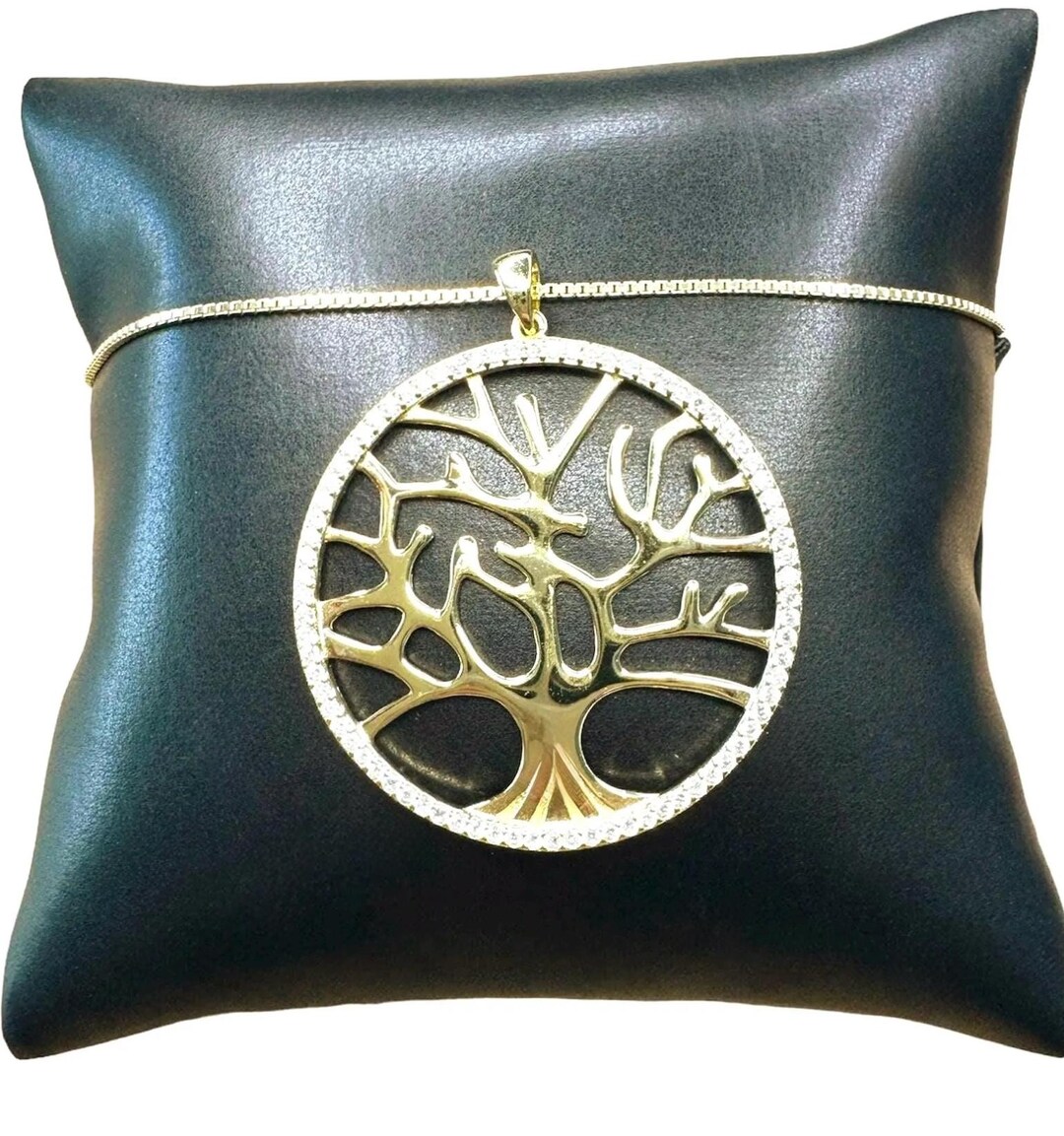 Tree of Life Coin Medallion Necklace: Gold Plated Sterling Silver - Etsy