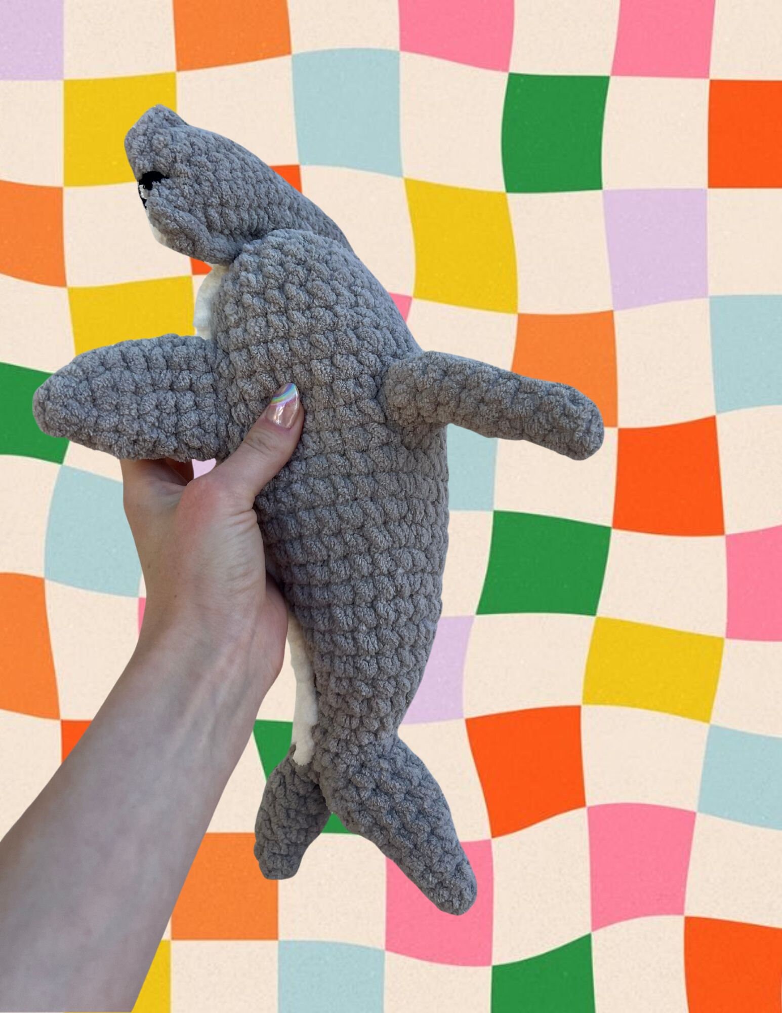 Hammy - Hammerhead Shark Plush - Handmade Crochet Snuggler - Etsy