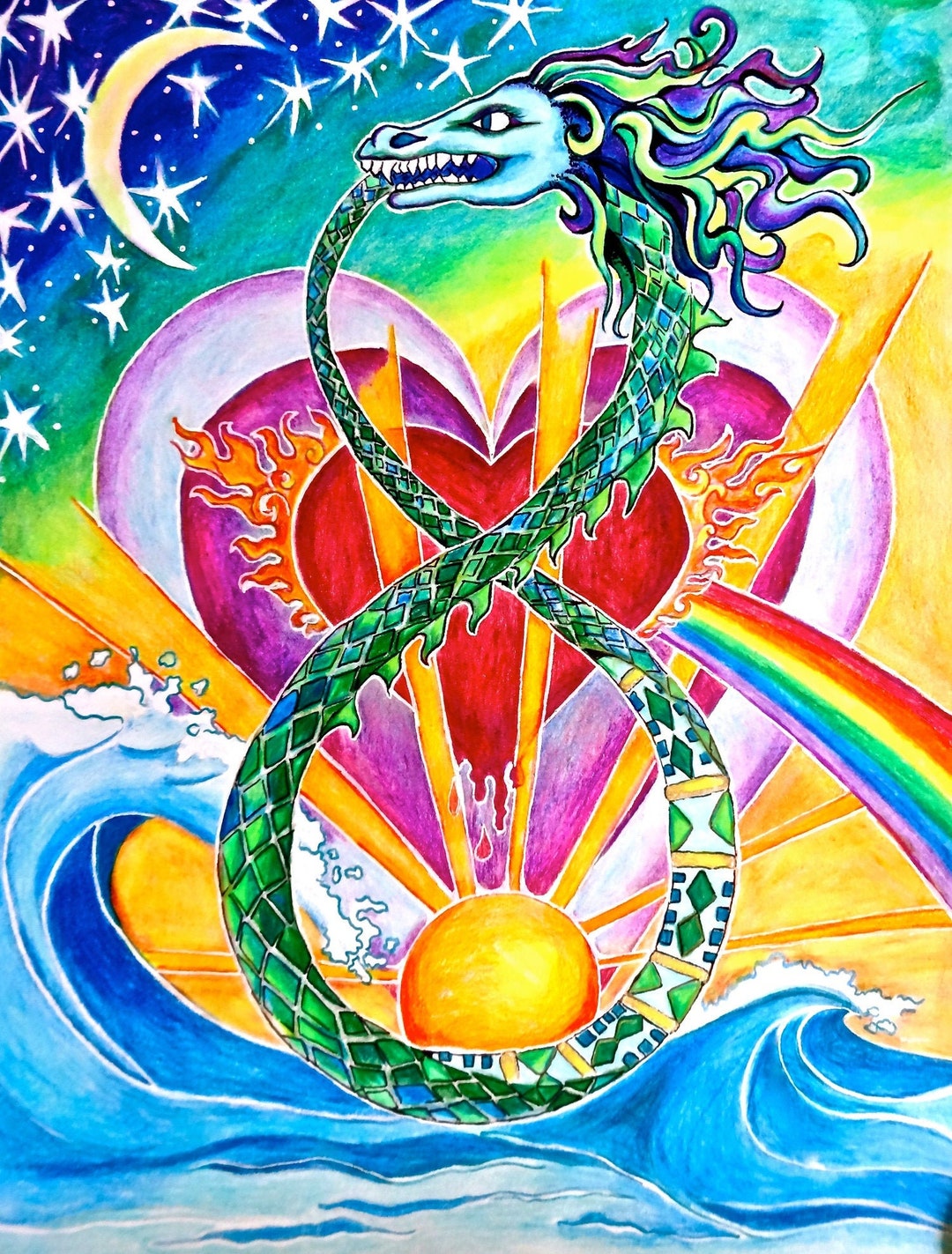 Natural Unity, Giclee Canvas Print, Original Art Replica, Painting ...