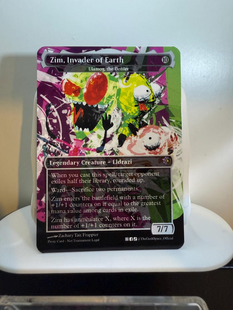 Zim, Invader of Earth (ulamog, the Defiler) Magic the Gathering Proxy ...