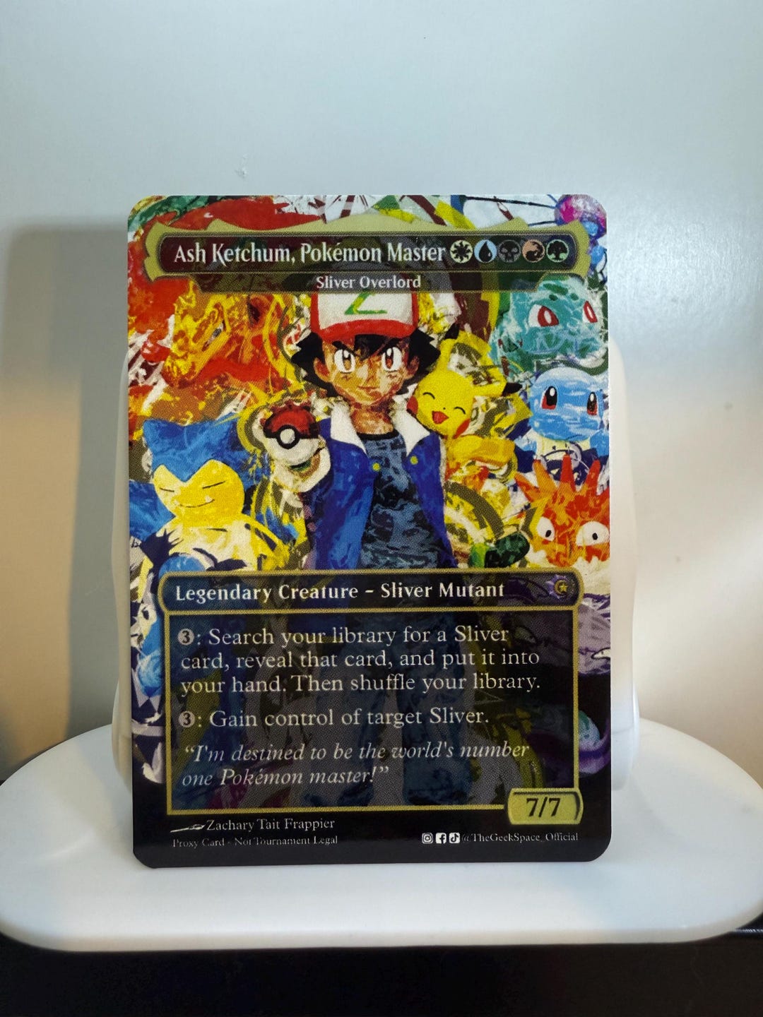 Ash Ketchum, Pokemon Master (sliver Overlord) Magic the Gathering Proxy ...