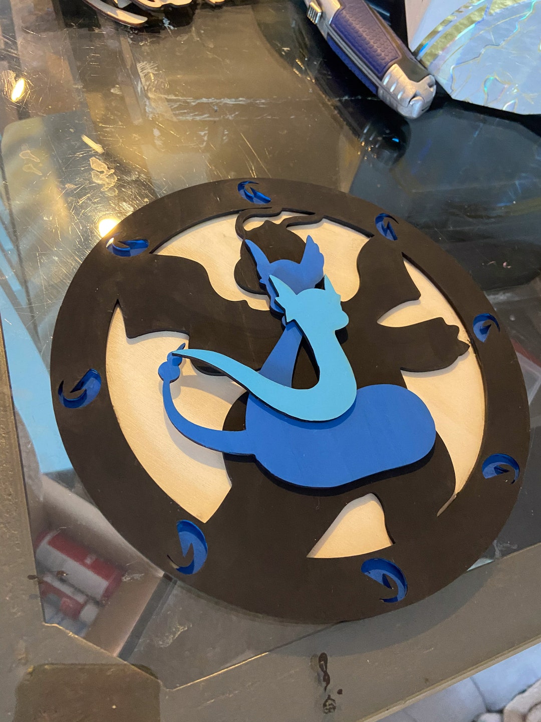 Pokemon Dragonite Wall Art Digital SVG File for Laser or Vinyl Cutting ...