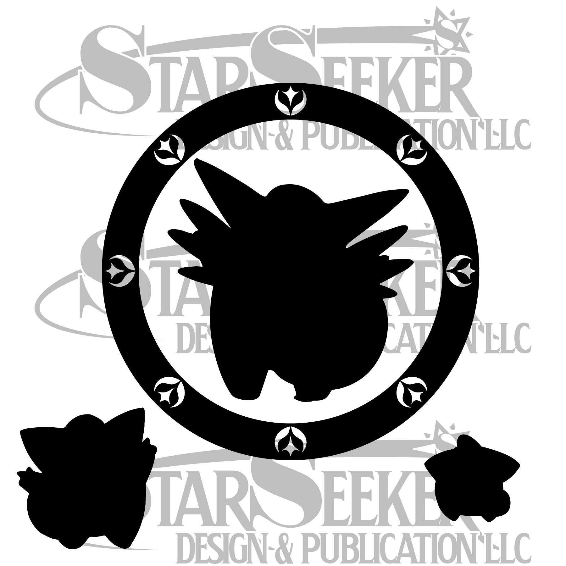 Pokemon Clefairy Wall Art Digital SVG File for Laser or Vinyl Cutting ...