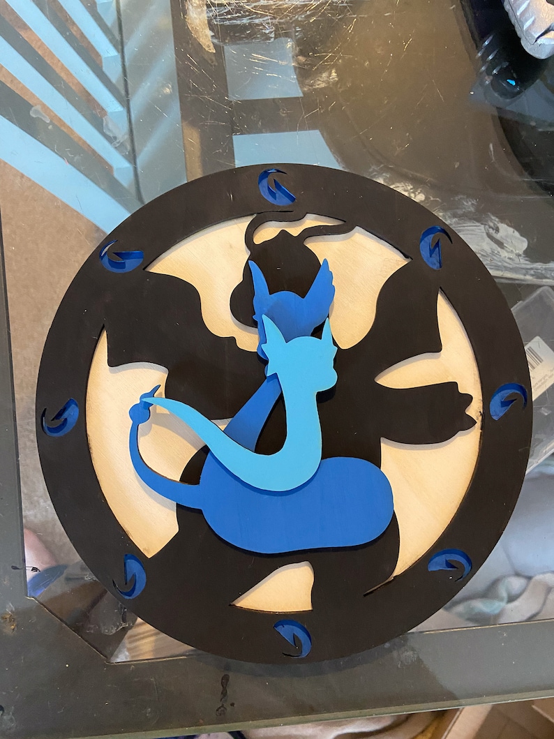 Pokemon Dragonite Wall Art Digital SVG File for Laser or Vinyl Cutting ...