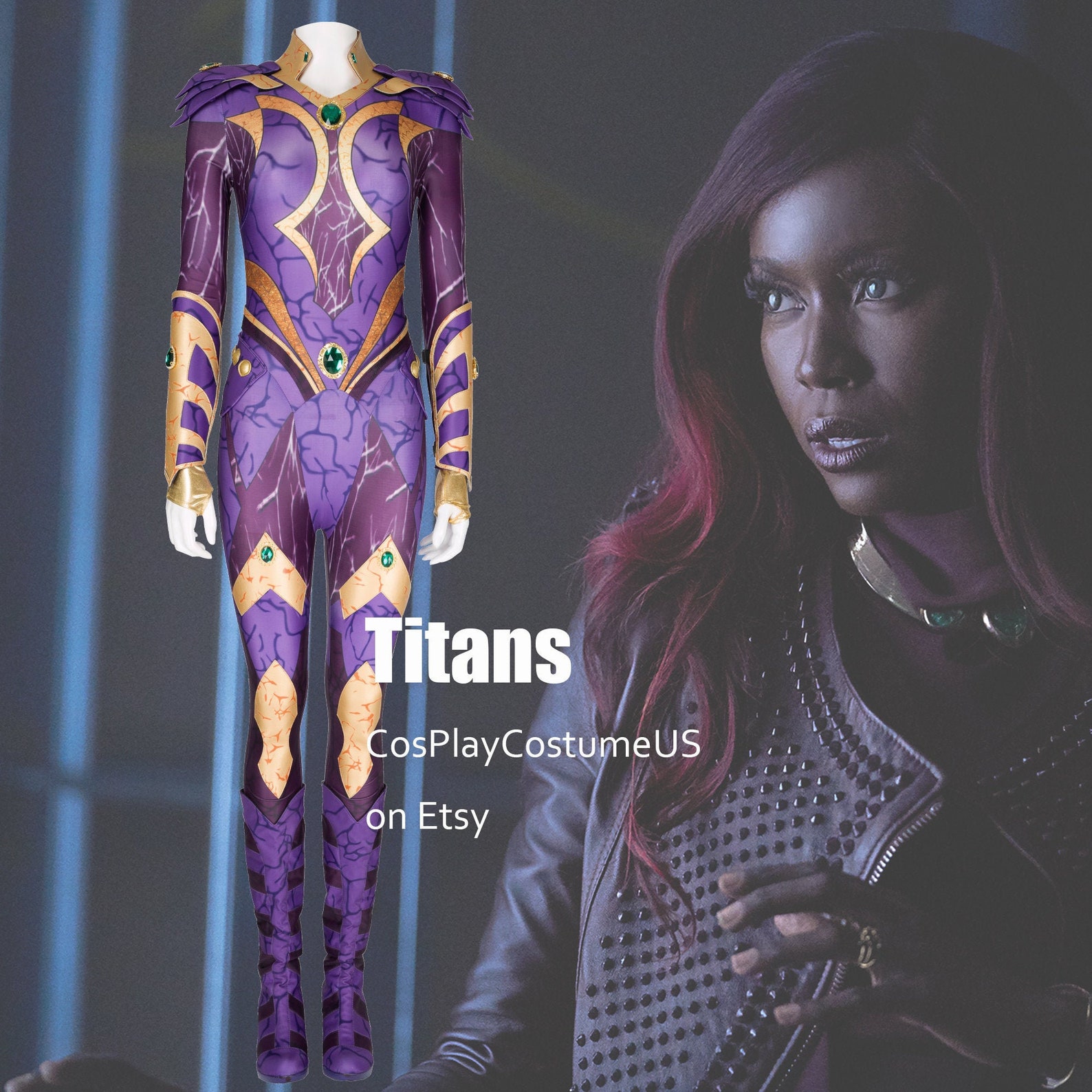 Titans Season 3 of Starfire Cosplay Costume Adult Women | Etsy
