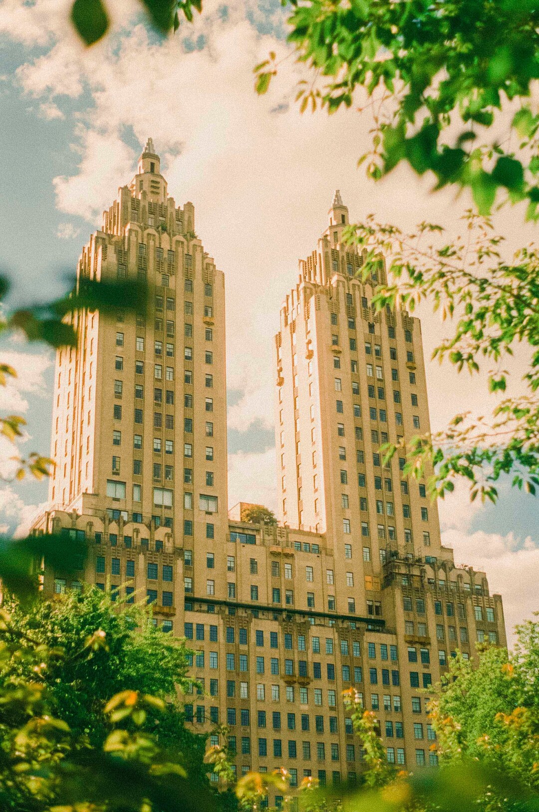 New York Twin Towers in Spring Central Park Film Photography Fine Art ...
