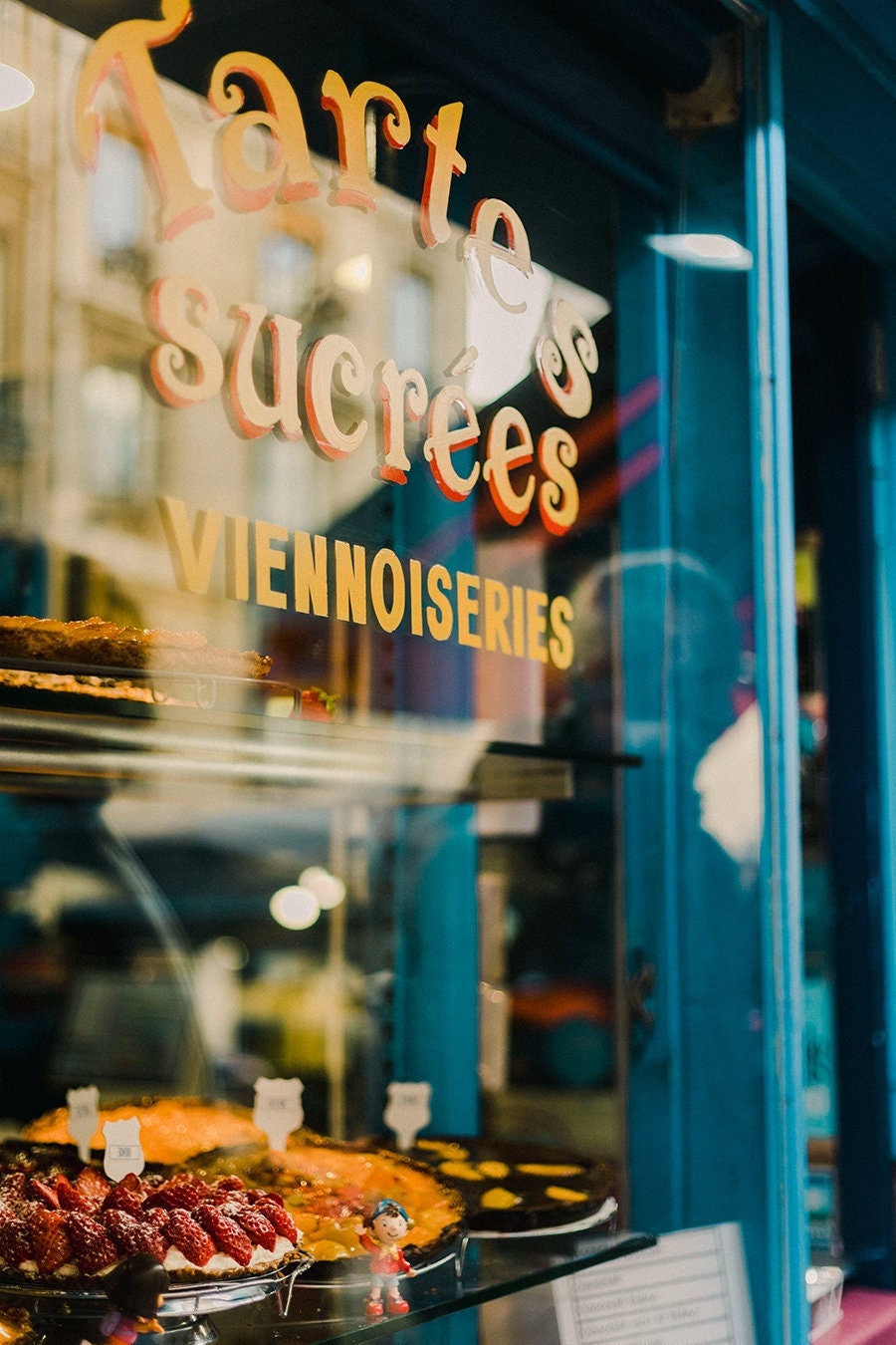 Paris Montmartre Blue Shop Window Photography Fine Art Print - Etsy