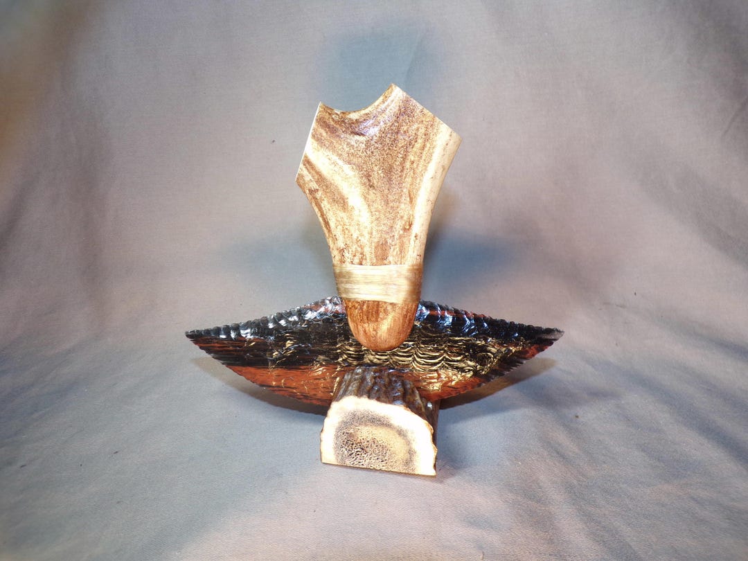 Triple Flow Obsidian Alaskan Ulu Flint Knife Black Powder Flint ...