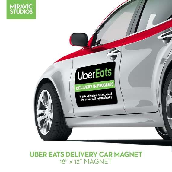 Uber Eats Delivery 12x18 Large Car Magnet X2 | Etsy