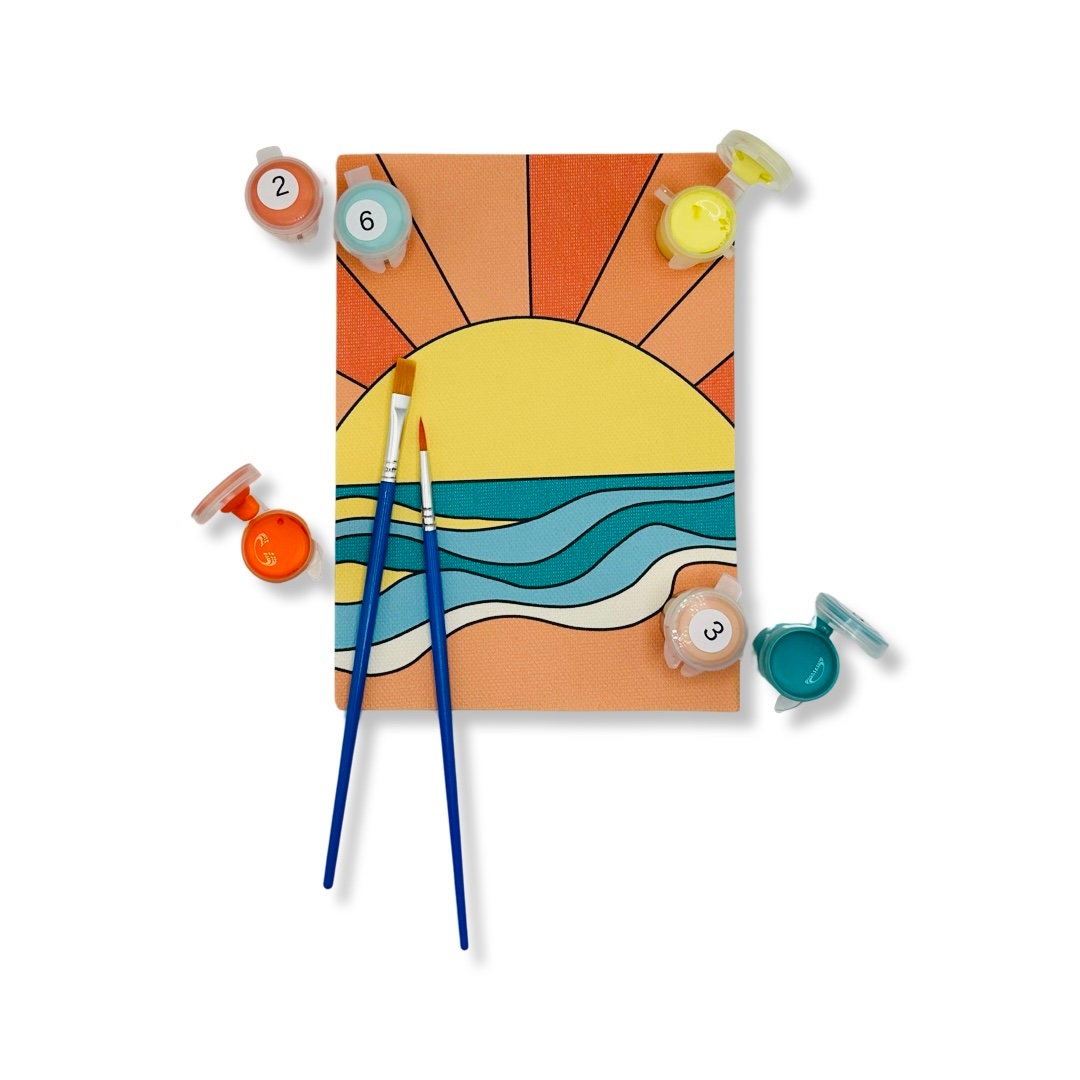 Mini Sunrise - Paint by Number Kit - Etsy