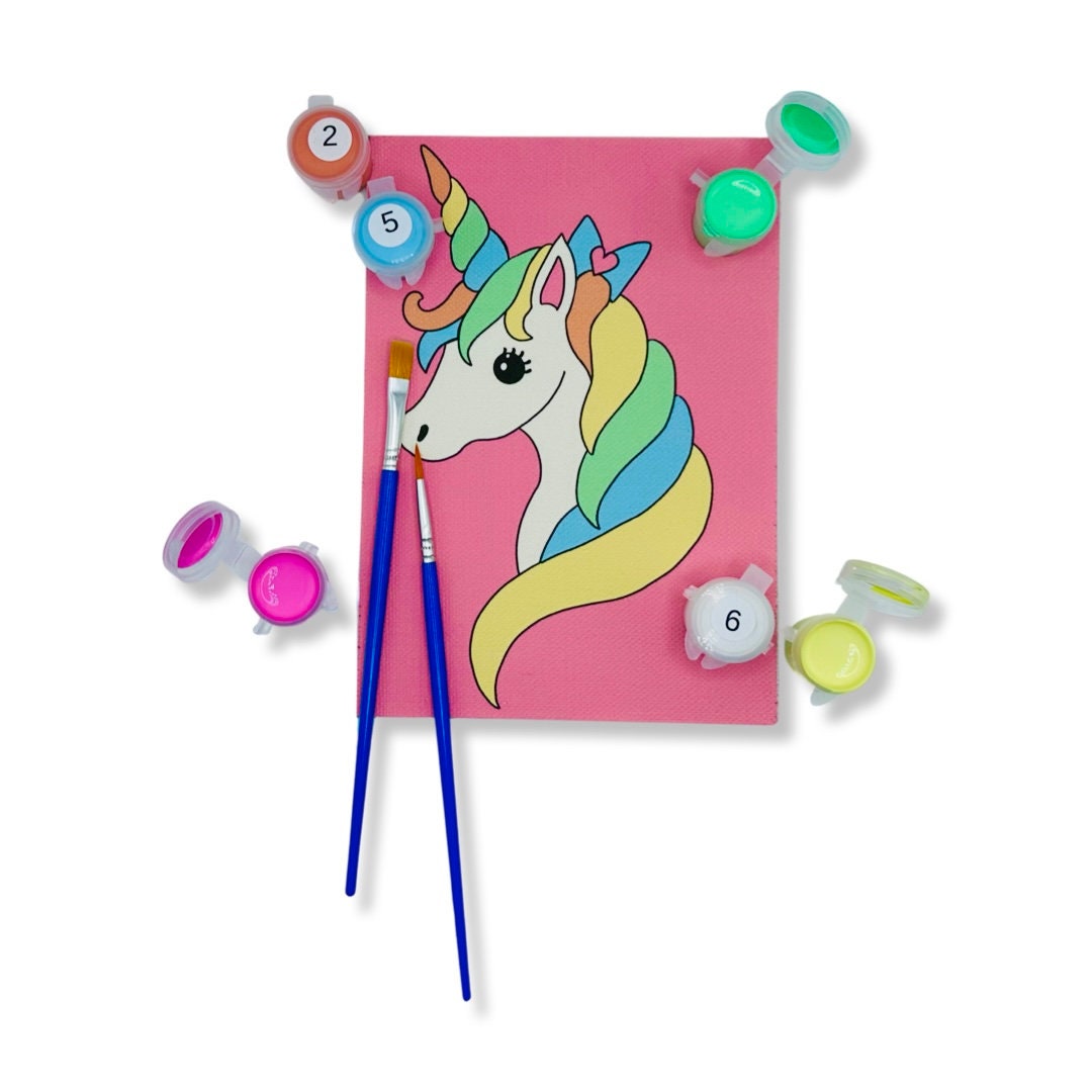 Mini Paint By Number Kits Mini Horse Coloring Kit With 10 Pencils - Fun ...