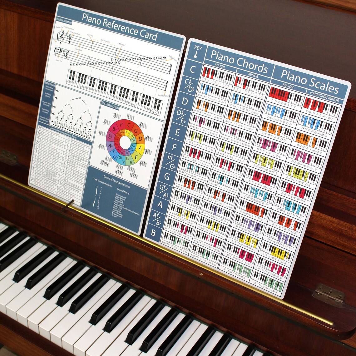 Piano Reference Cards Piano Chord Chart Piano Scales & - Etsy UK