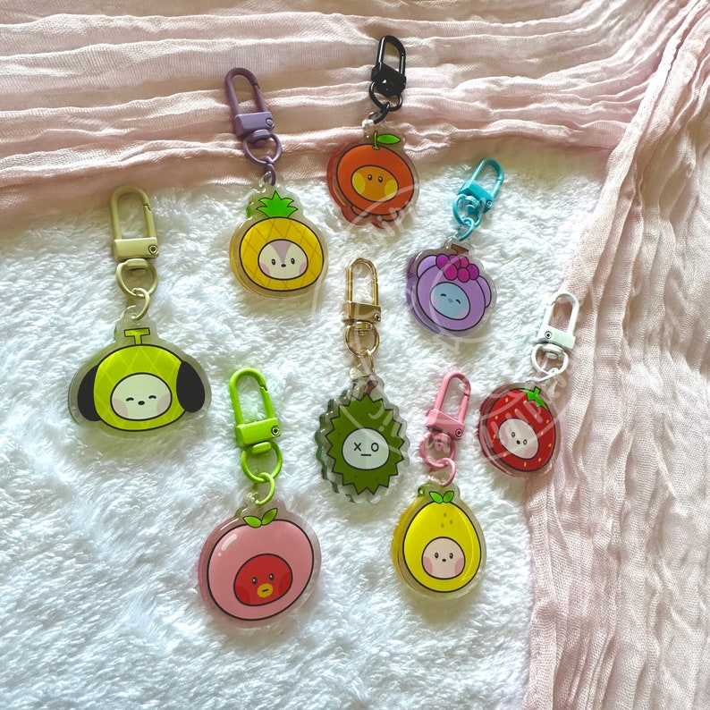 Mystery BT21 Minini Fruity Keychains - Etsy