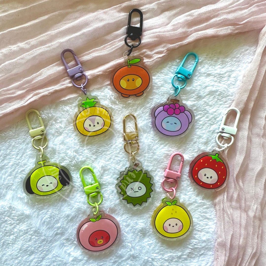 Mystery BT21 Minini Fruity Keychains - Etsy