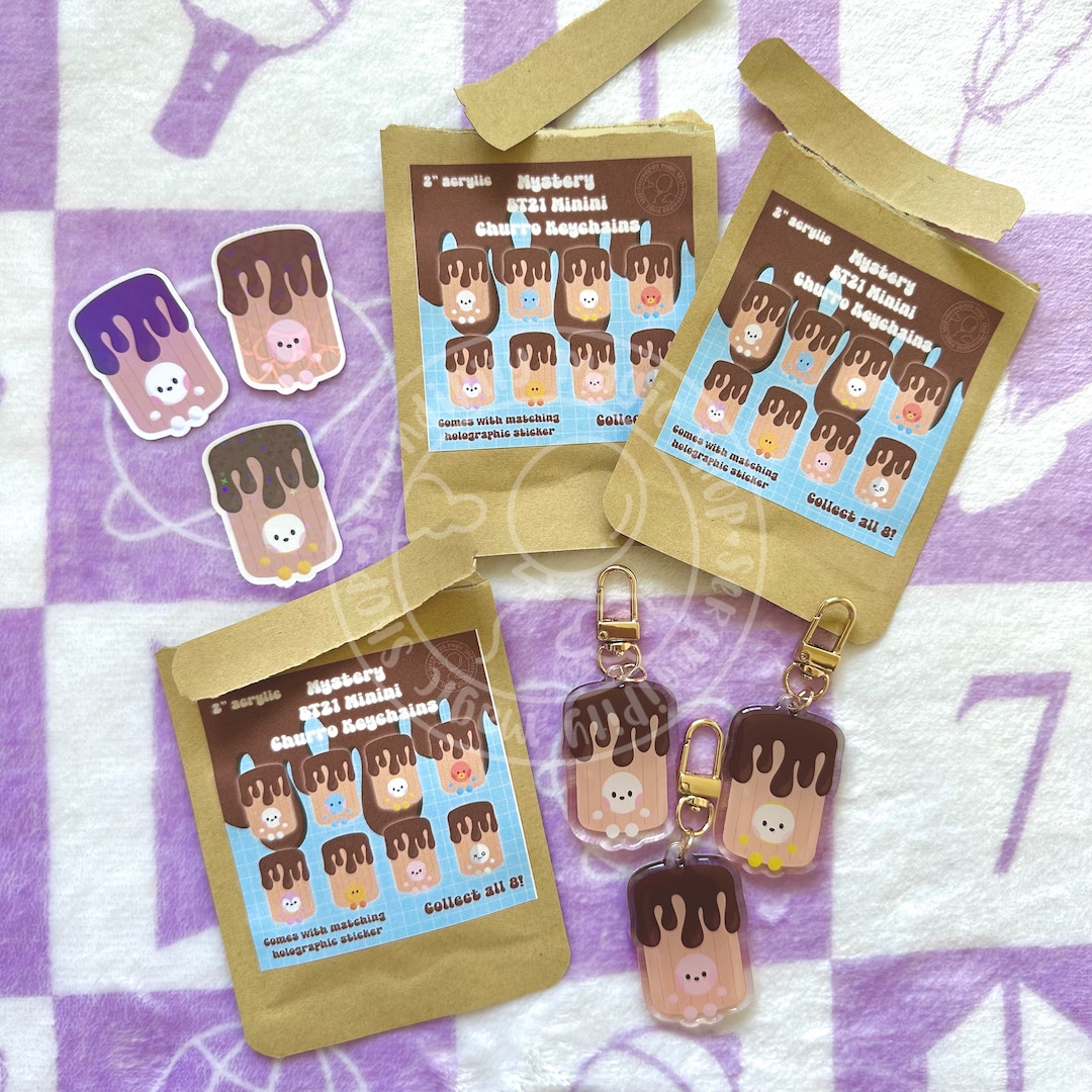 Mystery BT21 Minini Churro Keychains - Etsy