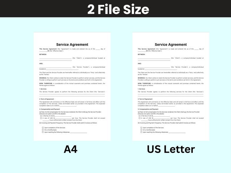 Printable Service Contract Templates. Services Contract Agreement ...