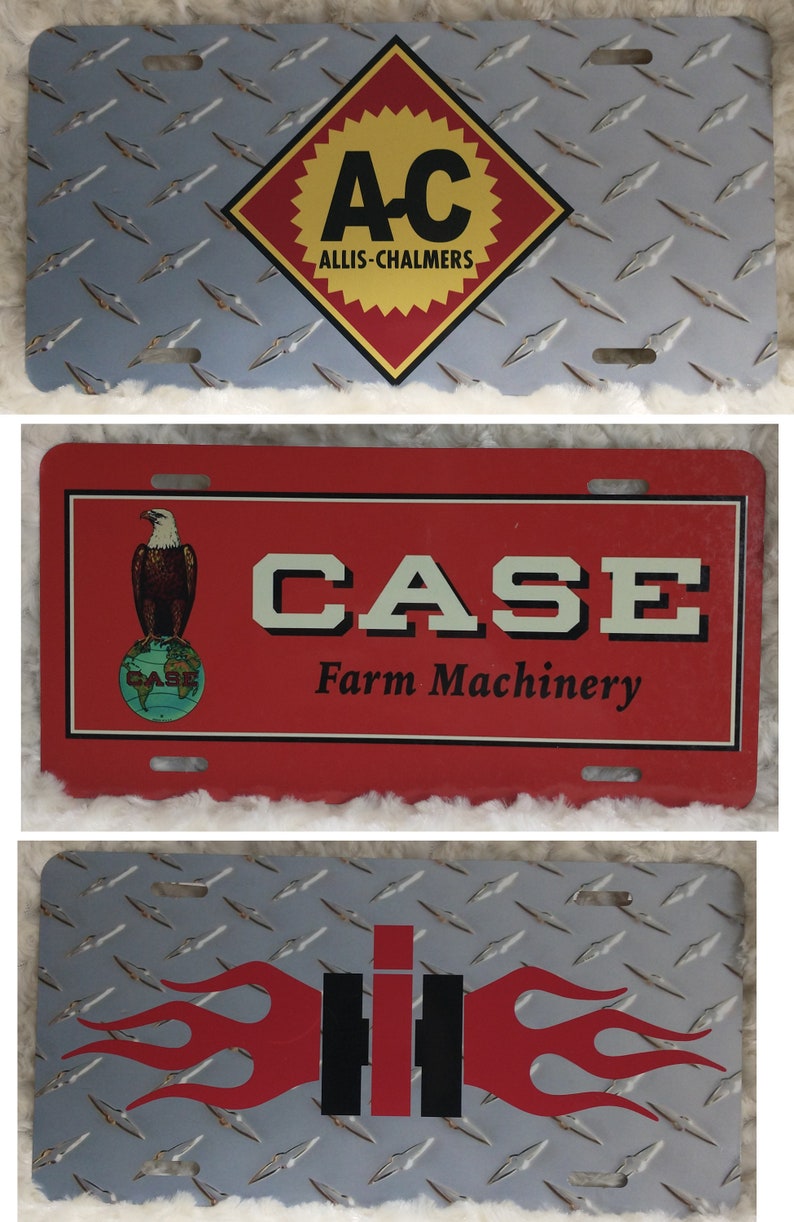 Rustic Tractor License Plates - Etsy