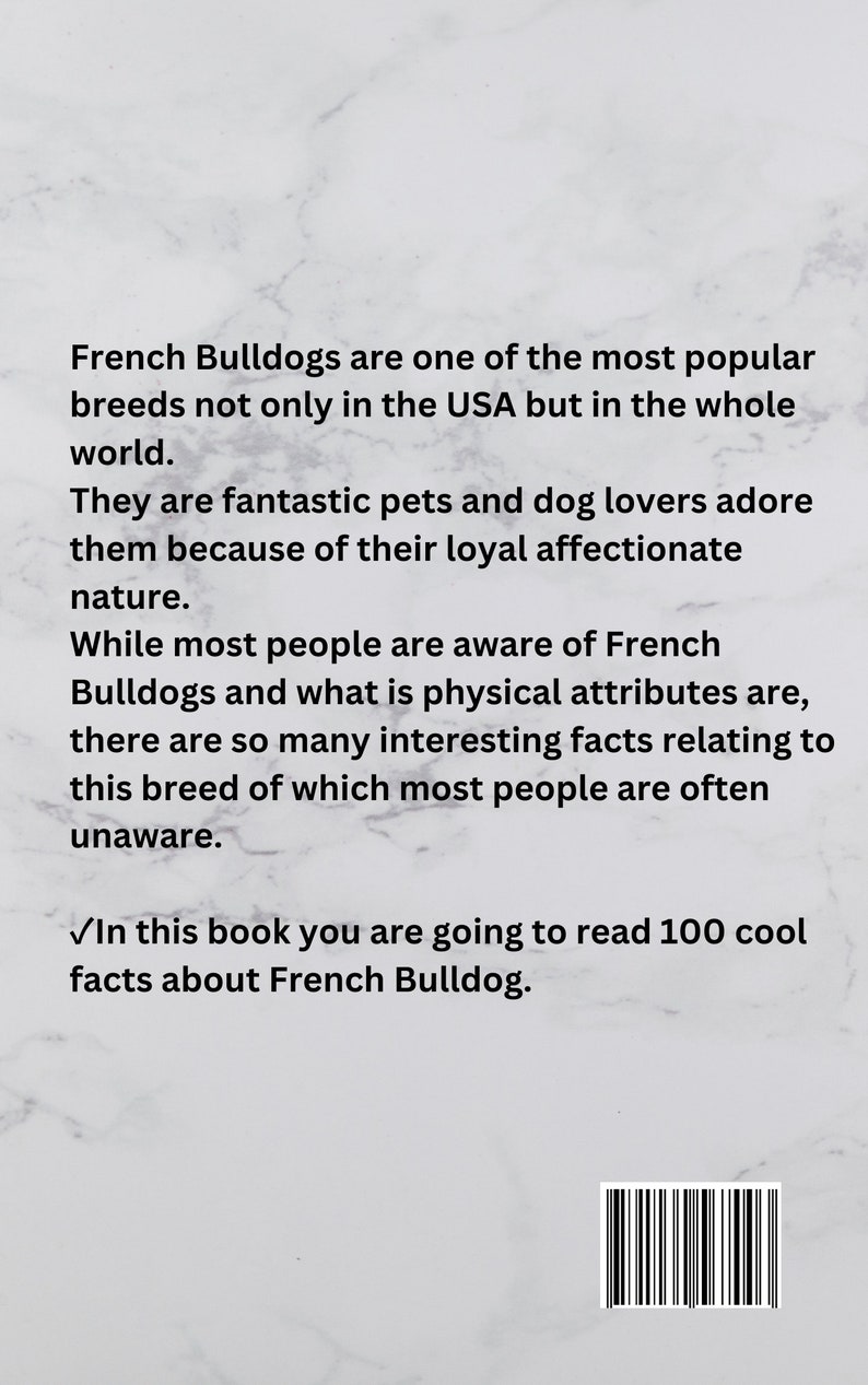 French Bulldog: 100 Fun Facts About the Amazing French Bulldog - Etsy