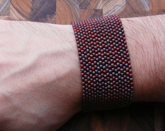 Beaded Cuff Bracelet - Etsy