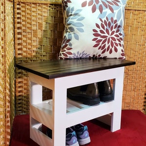 24 Inch Entryway Bench! Handmade With Center Shelf Only. Your Choice of ...