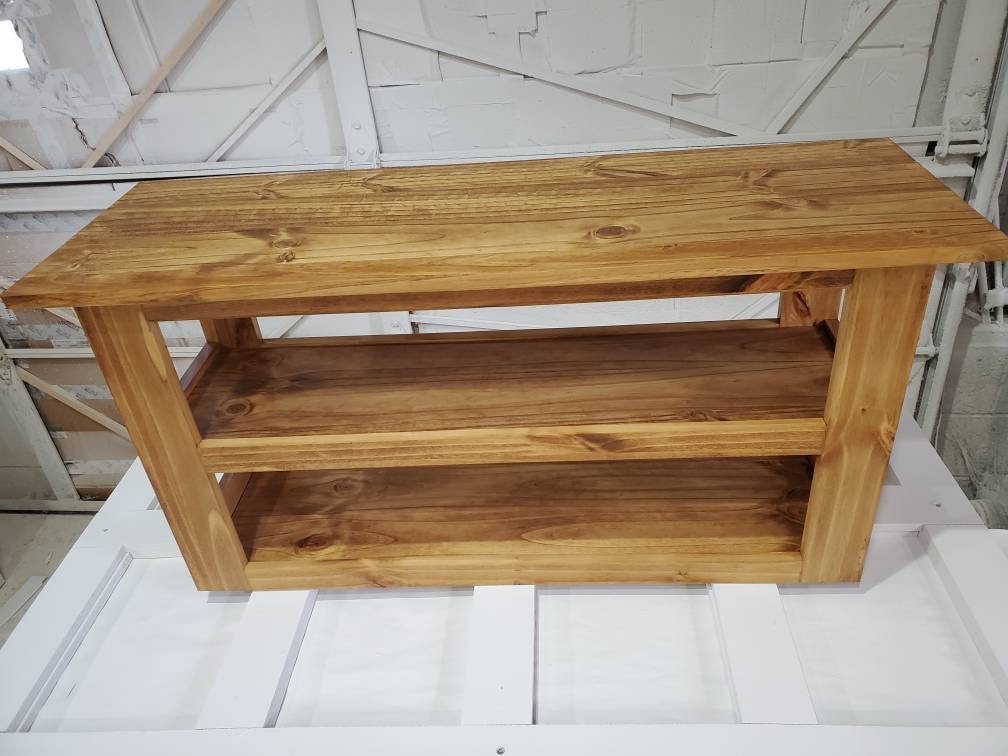 36 Inch Entryway Bench Handmade and Featuring 2 Full Shoe - Etsy