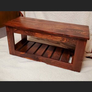 36 Inch Entryway Bench! Handmade and Featuring 1 Shoe/boot Shelf. Your ...