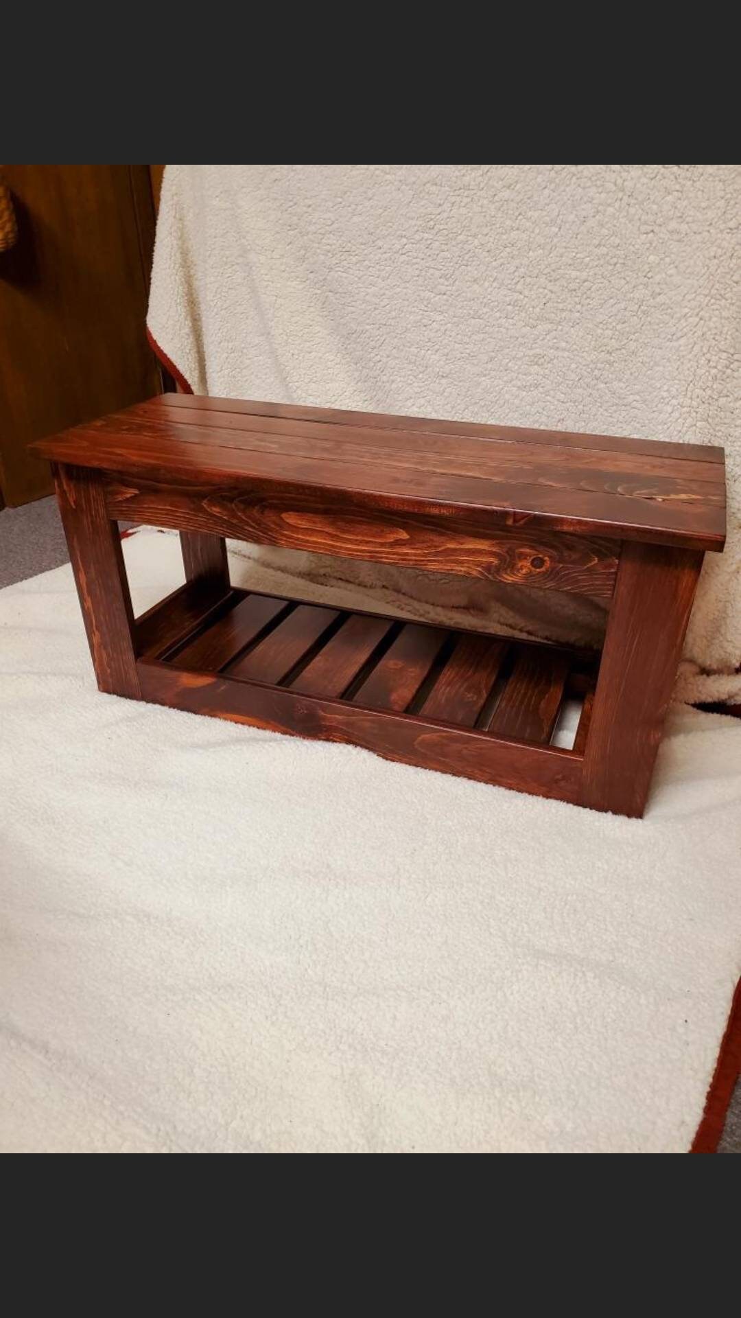 36 Inch Entryway Bench Handmade and Featuring 1 Shoe/boot - Etsy