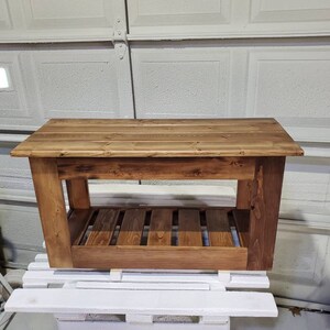 36 Inch Entryway Bench Handmade and Featuring 1 Shoe Shelf/boot Holder ...