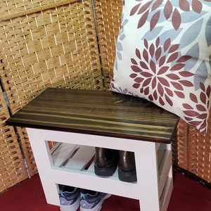 24 Inch Entryway Bench! Handmade With Center Shelf Only. Your Choice of ...