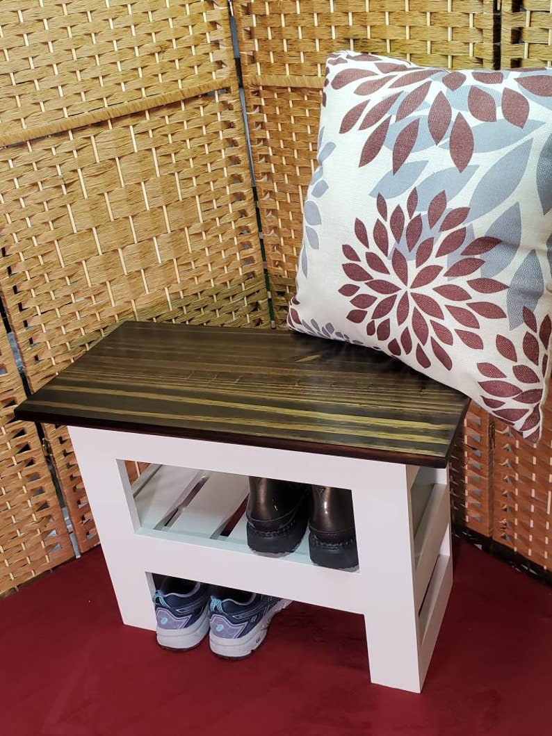 24 Inch Entryway Bench Handmade With Center Shelf Only. Your - Etsy