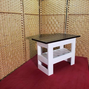 24 Inch Entryway Bench! Handmade With Center Shelf Only. Your Choice of ...