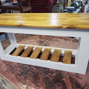 36 Inch Entryway Bench Handmade and Featuring 1 Shoe Shelf/boot Holder ...