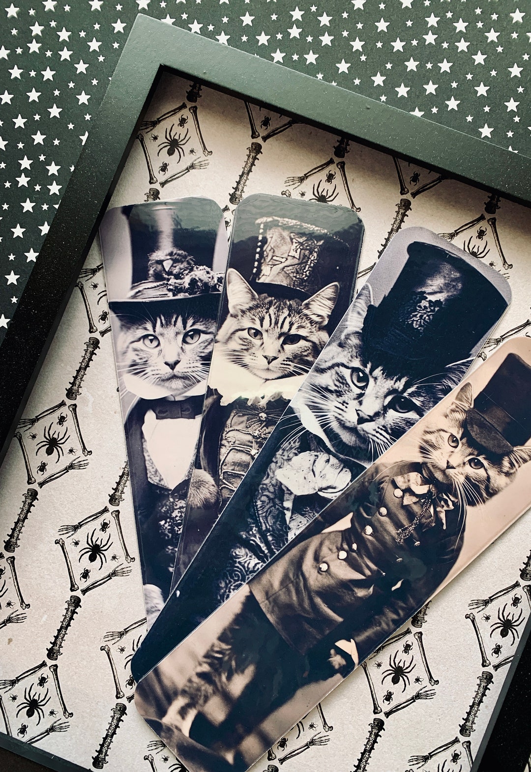 VINTAGE Cat Bookmarks Set or Individual, Double Sided, 1800's Inspired ...