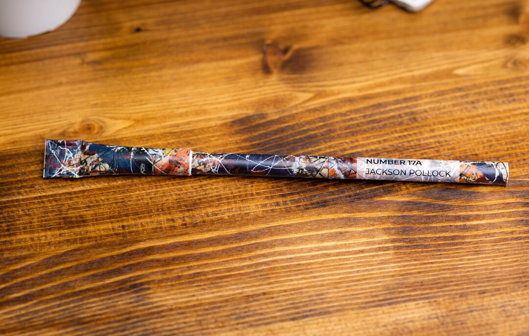 Ballpoint Pen With Famous Painting | Number 17A by Jackson Pollock - Etsy