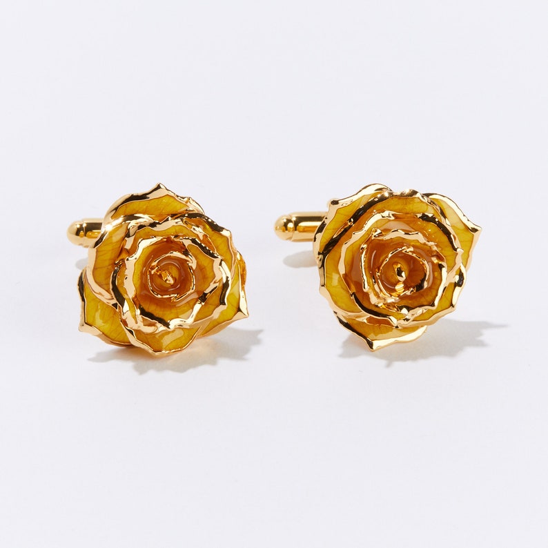 Beautiful One-of-a-kind Real Rose Cuff Links Eternal Rose - Etsy